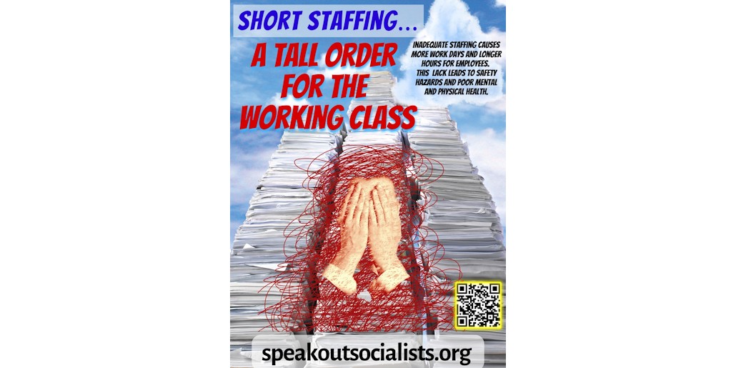 Short Staffing poster - Speak Out Now